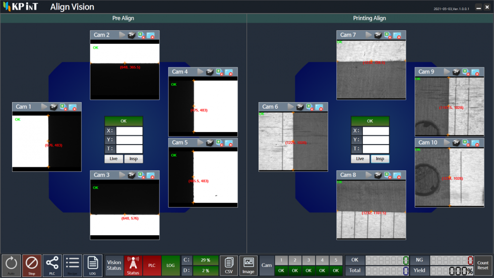 Solar Cell Align 비전 검사 시스템 > MACHINE VISION SOLUTION | KPINT